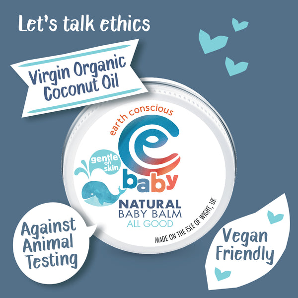 Natural Organic Baby Balm / Nappy Cream 60g Tin – Earth Conscious